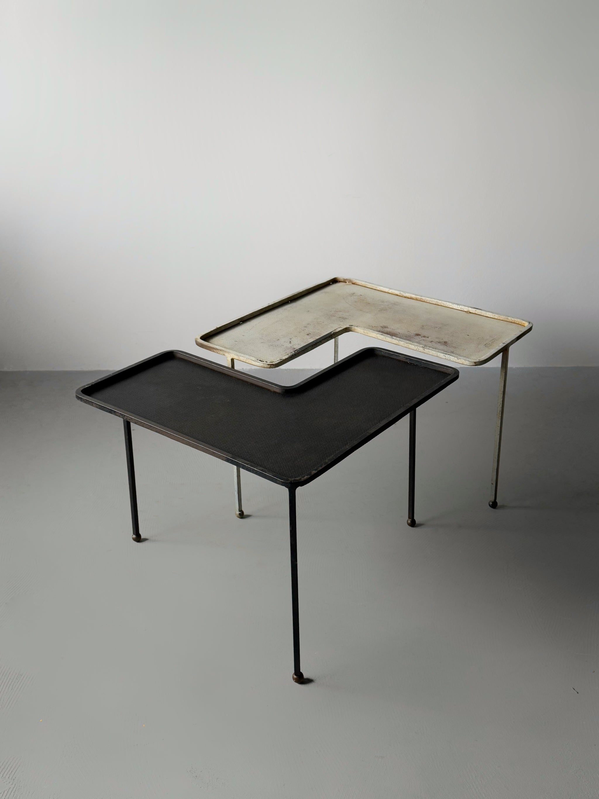 Table basse Domino Mathieu Matégot for Atelier Matégot, France 1953
