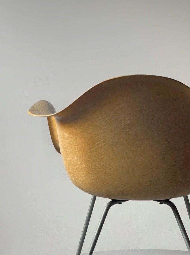 Early 2nd Generation Arm Shell Chair with Lounge X Base by Charles and