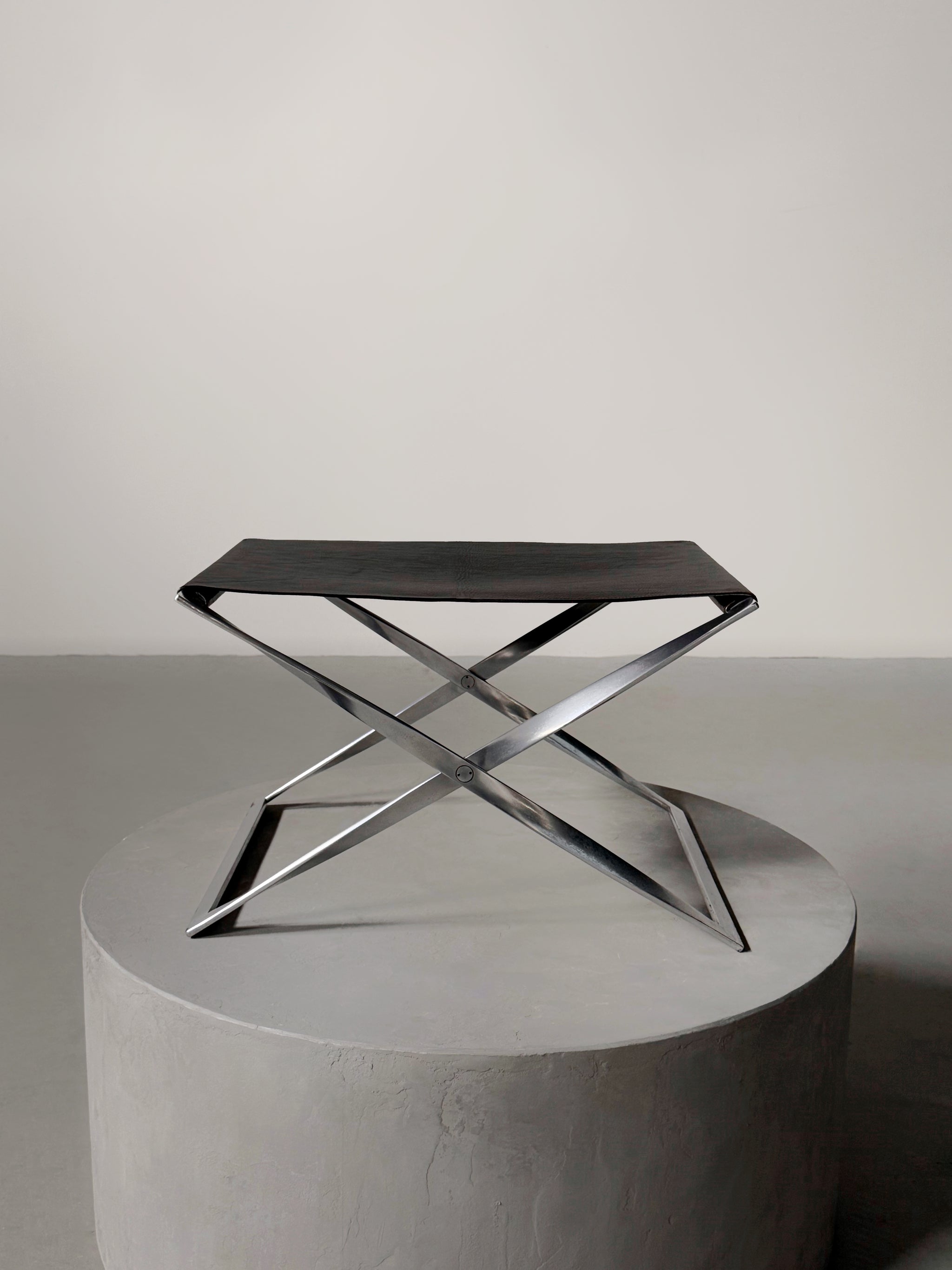 Pk91 Folding Stool by Poul Kjærholm for E. Kold Christensen, Denmark 1
